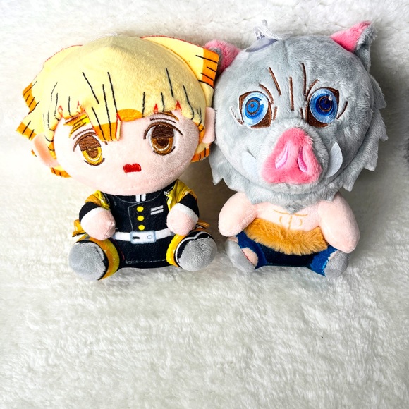 Source Unknown | Toys | Demon Slayer Inosuke And Zenitsu Plushies 8 ...